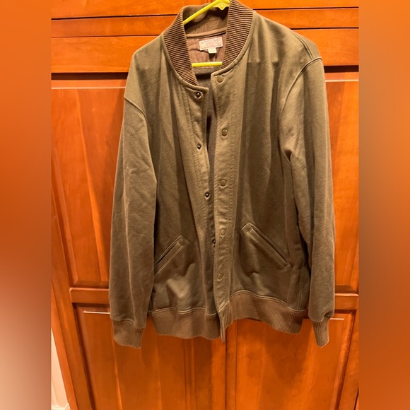 J. Crew | Jackets & Coats | J Crew Wallace Barnes Olive Green Xl Ma Snap Front Bomber Flight ...